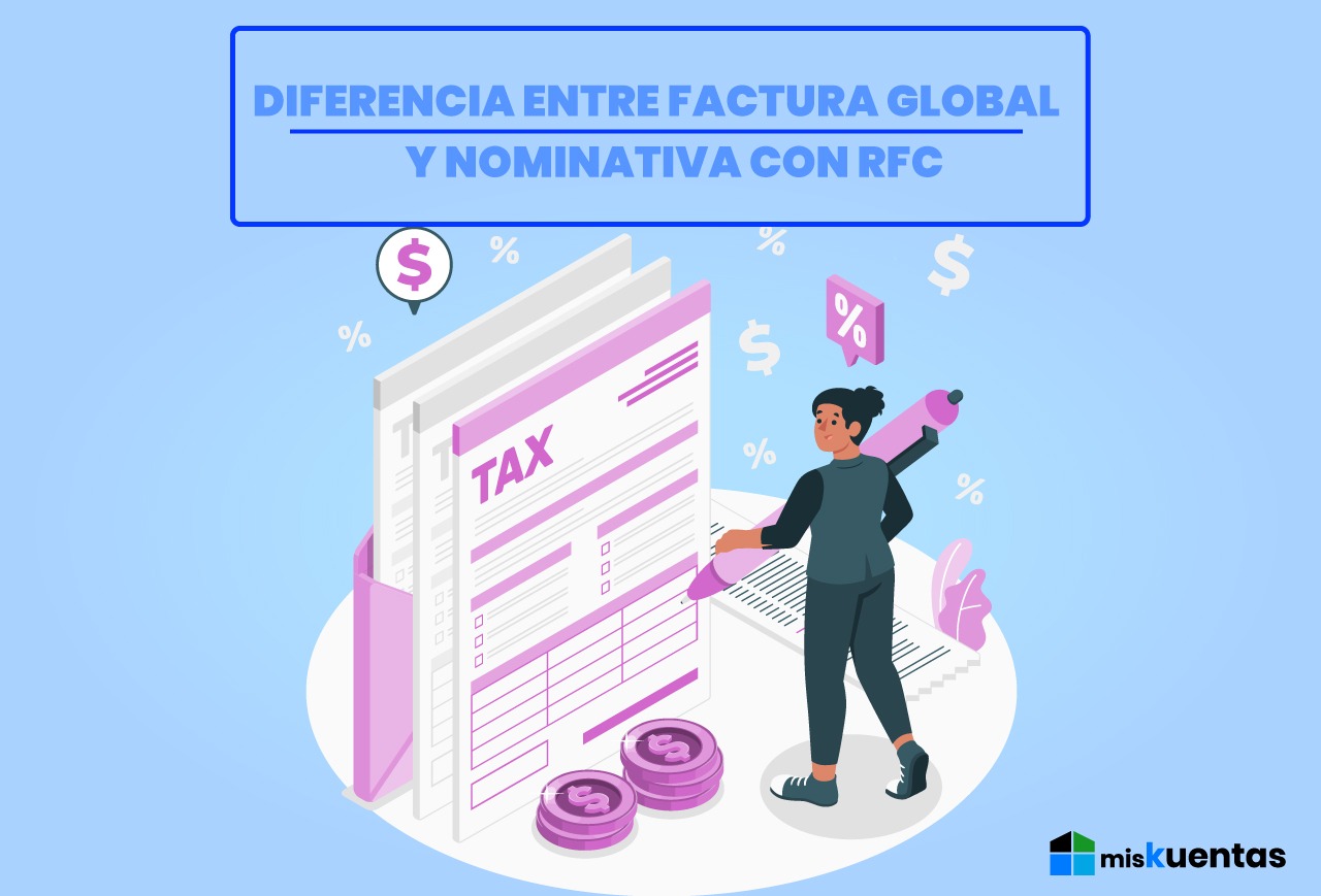 DIFERENCIA ENTRE FACTURA GLOBAL Y NOMINATIVA CON RFC | misKuentas ... DIFERENCIA ENTRE FACTURA GLOBAL Y NOMINATIVA CON RFC | misKuentas ...