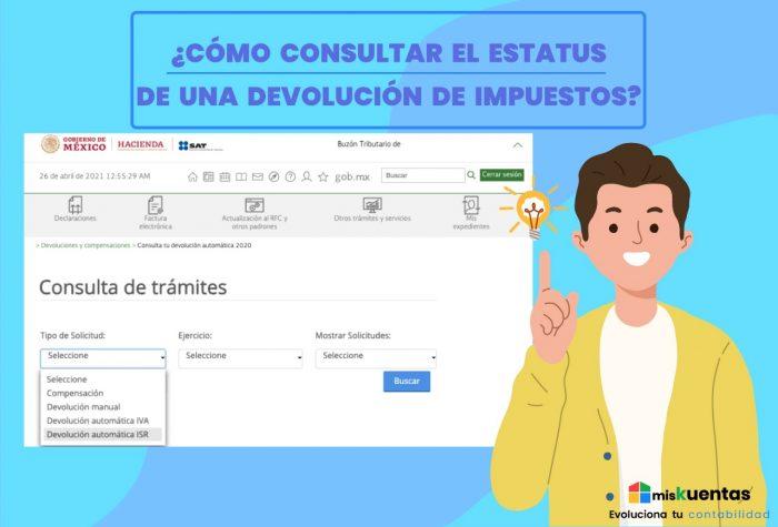 ¿CÓMO CONSULTAR EL ESTATUS DE UNA DEVOLUCIÓN DE IMPUESTOS? | misKuentas ... ¿CÓMO CONSULTAR EL ESTATUS DE UNA DEVOLUCIÓN DE IMPUESTOS? | misKuentas ...