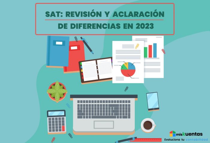SAT: REVISIÓN Y ACLARACIÓN DE DIFERENCIAS EN 2023 | misKuentas : misKuentas