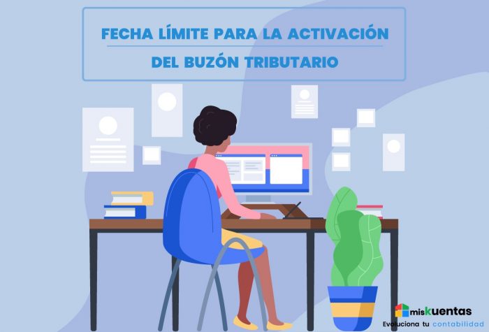 FECHA LÍMITE PARA LA ACTIVACIÓN DEL BUZÓN TRIBUTARIO | misKuentas : misKuentas